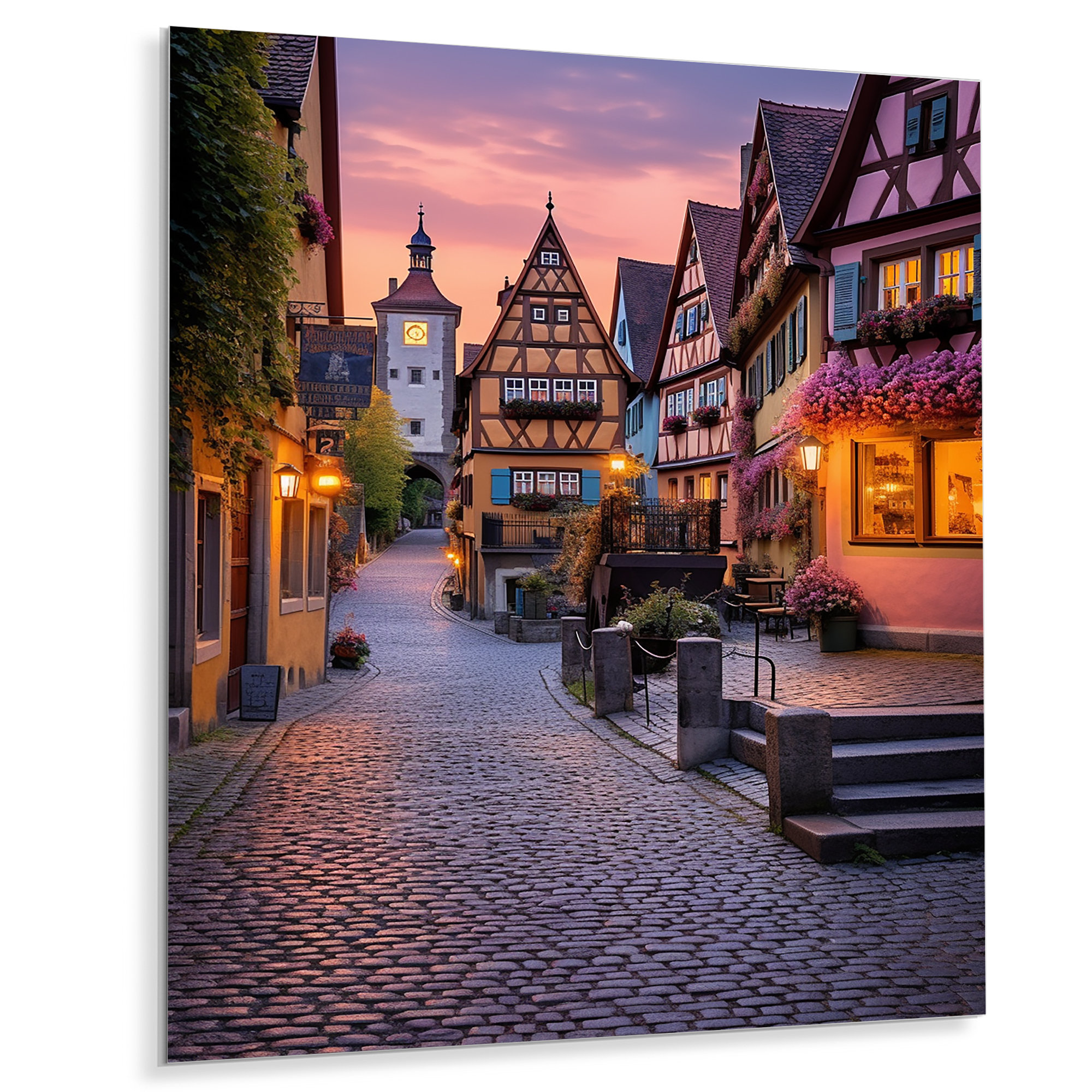 Ebern Designs Germany Rothenburg Street IV - Germany Metal Wall Art ...