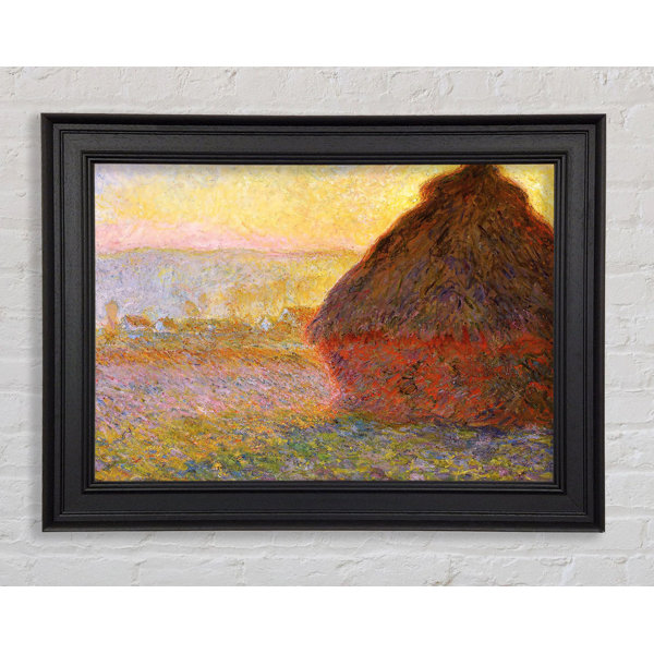 Rosalind Wheeler Claude Monet Grey Stacks 1 - Single Picture Frame Art ...