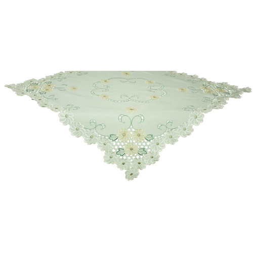 Charlton Home® Shera Square Floral Polyester Table Topper | Wayfair