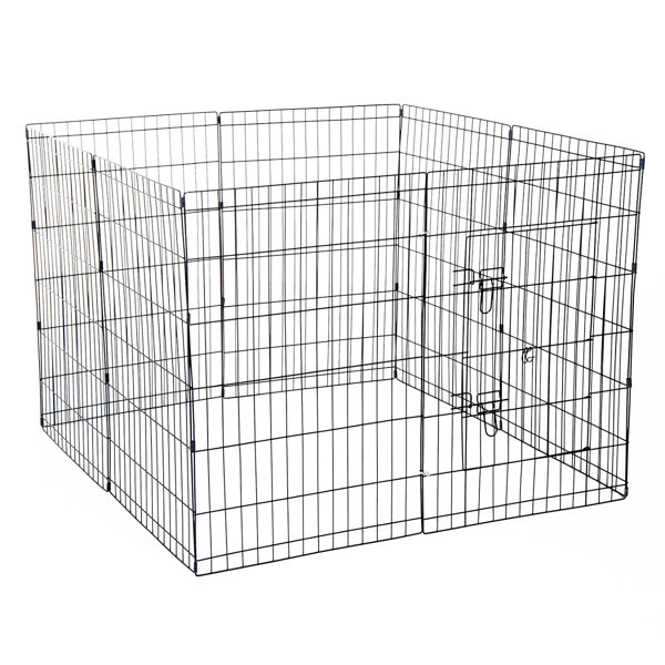 Archie & Oscar Chalk 61cm 8 Panel Indoor/Outdoor Metal Pet Pen ...
