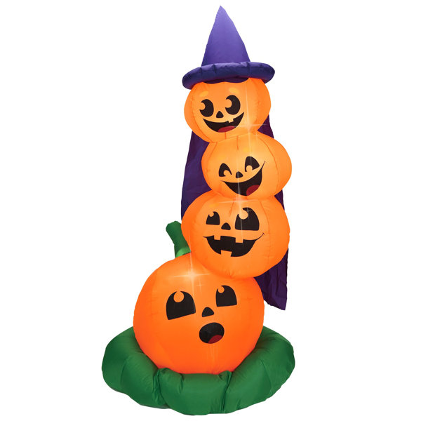 The Holiday Aisle® Stacked Pumpkins Inflatable & Reviews | Wayfair