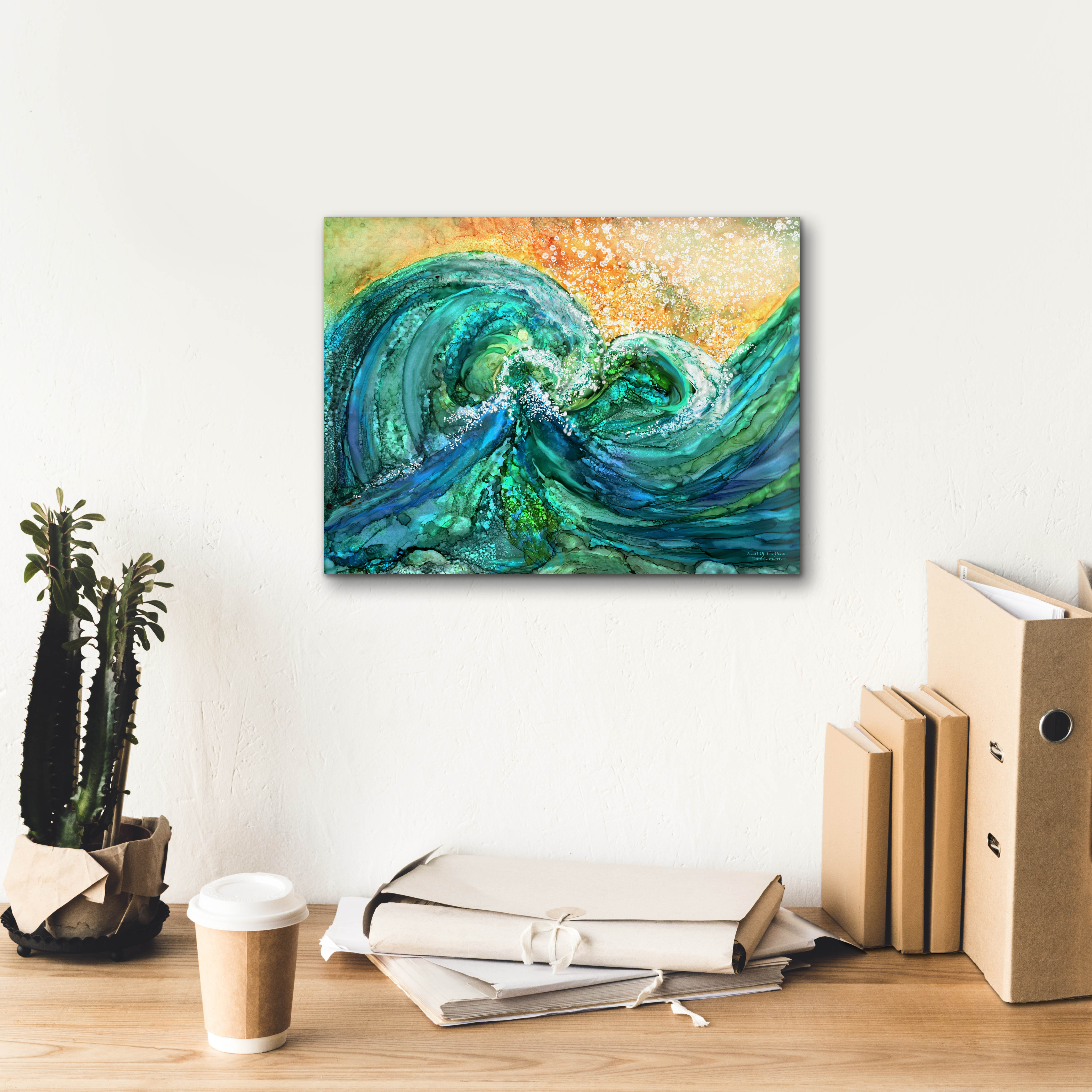 Highland Dunes Heart Of The Ocean' by Carol Cavalaris Canvas Wall Art ...
