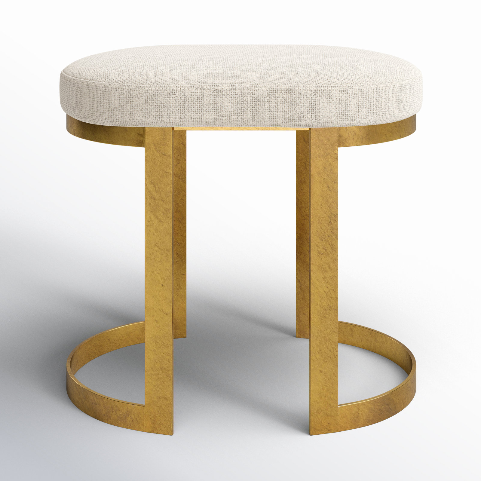 Joss & Main Cianna Infinity Black Accent Stool | Wayfair