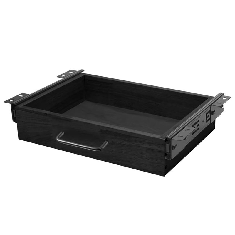 Inbox Zero Under Desk Drawer Hidden Desk Mounted Sliding Pull Out Drawer Under Desk Drawer