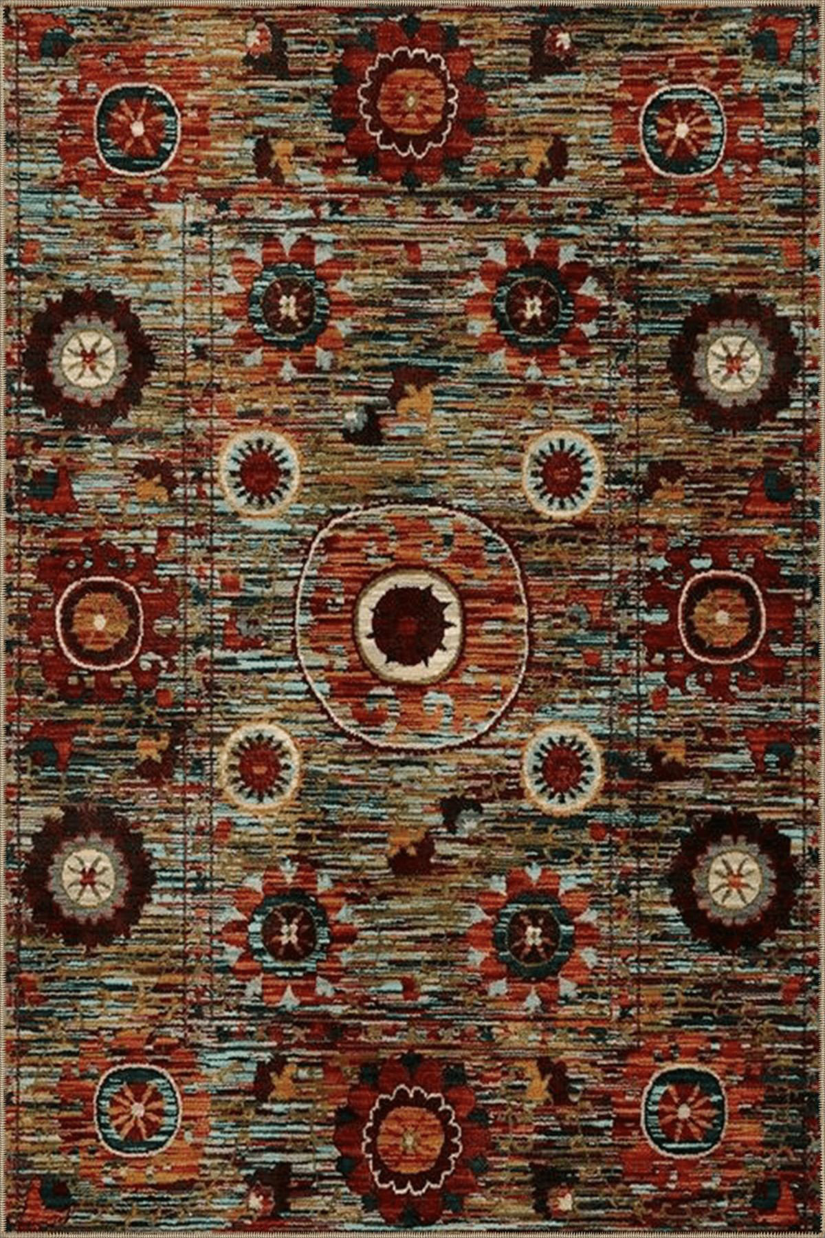 Dakota Fields Floral Motif Ethnic Figure Pattern Vintage Decorative ...