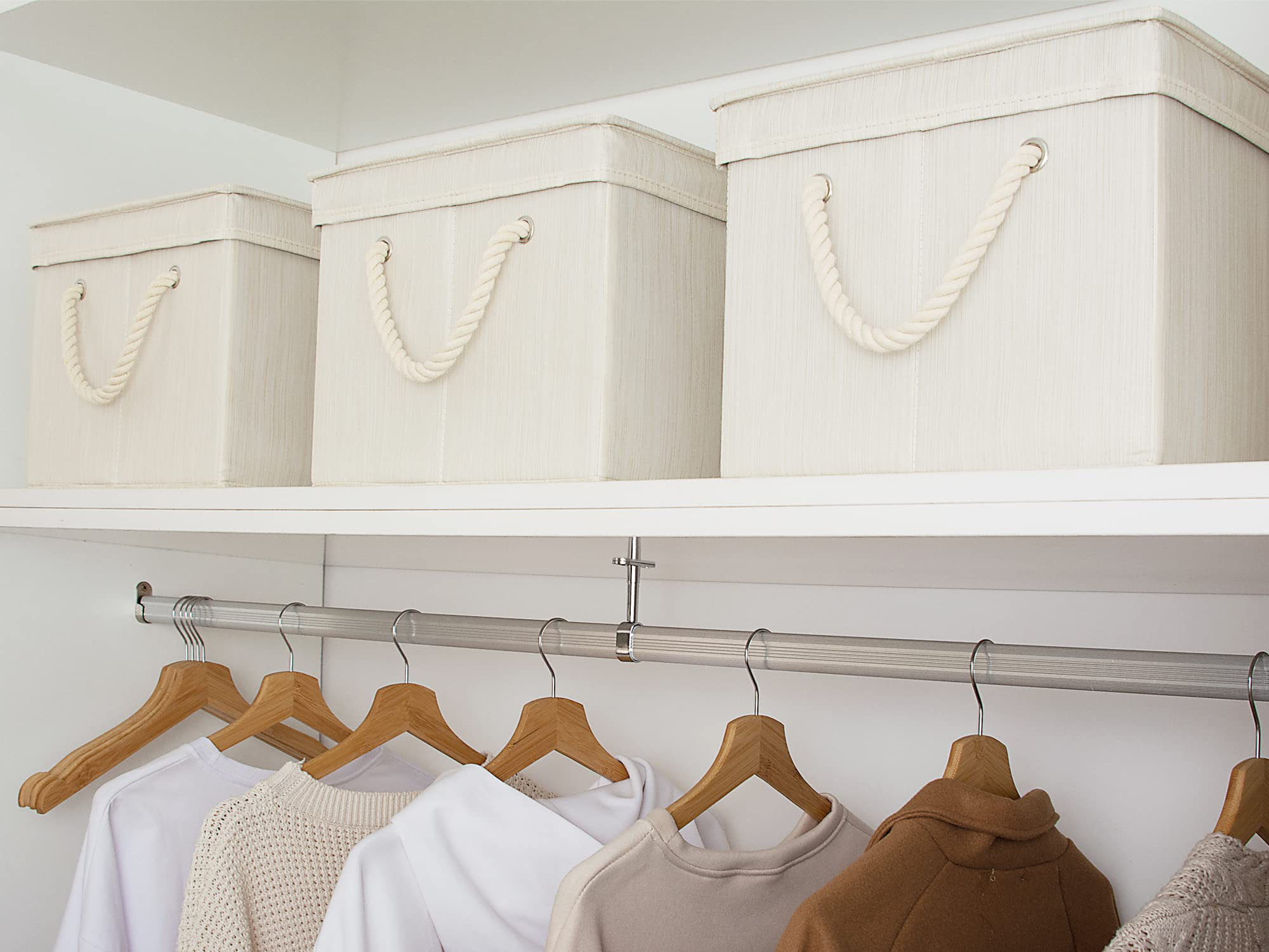 One Allium Way® 32L Storage Bins With Lids, Decorative Boxes With Soft ...