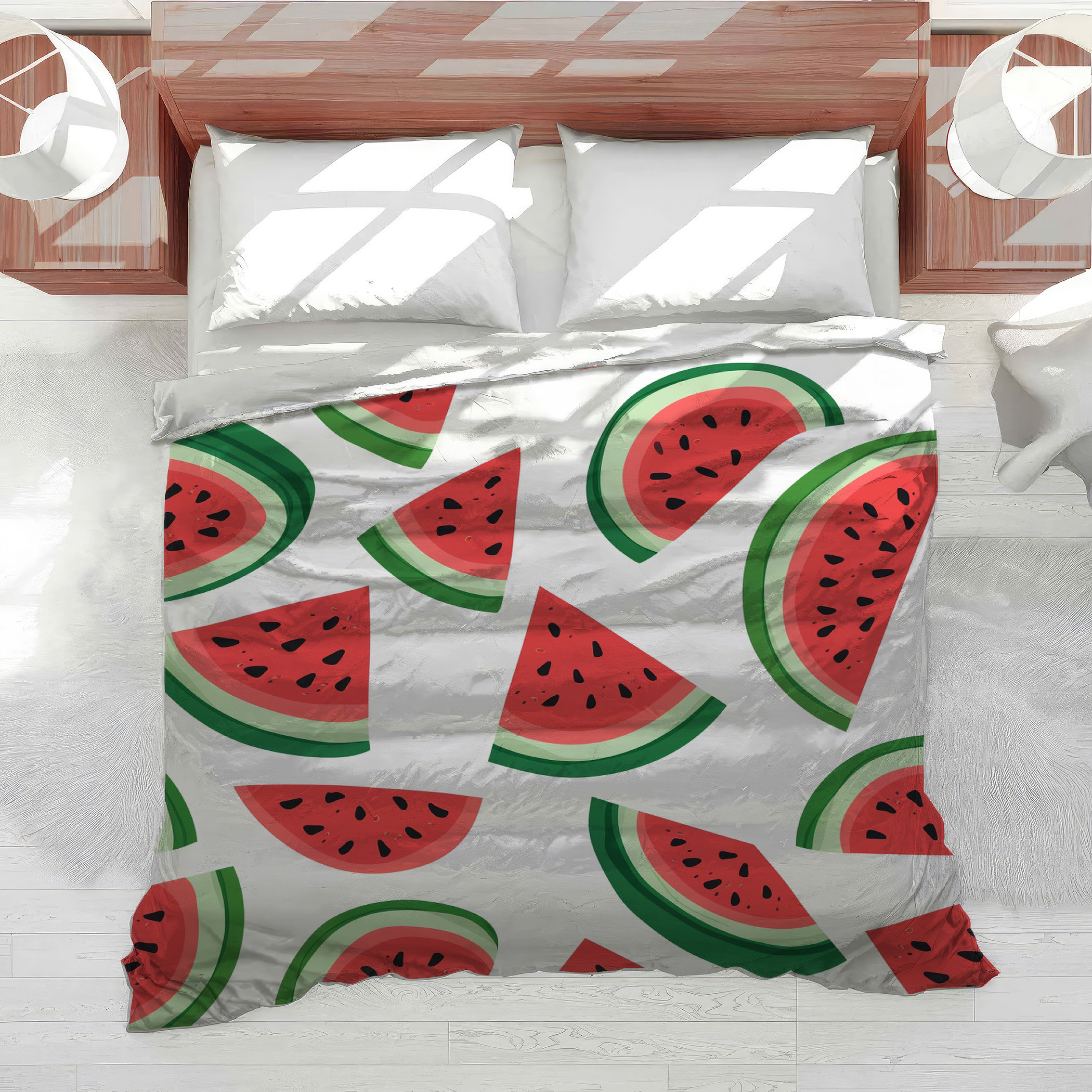 VisionDecor Fruit Bedding Watermelon Comforter Slice | Wayfair