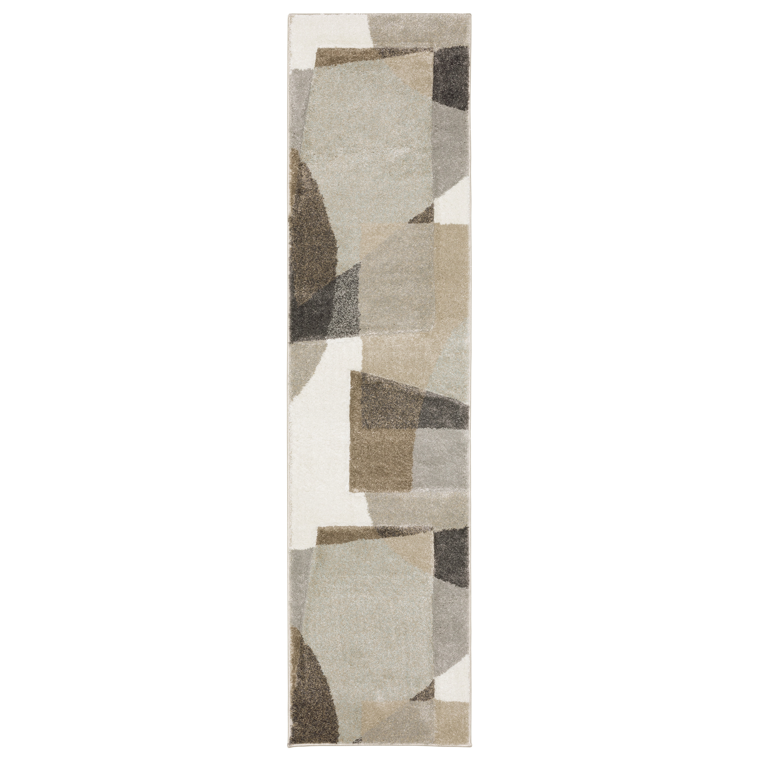 Latitude Run® Chase Geometric Shapes Power-Loomed Beige/ Multi Area Rug ...