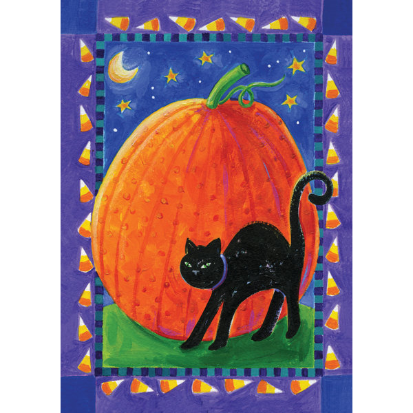 Toland Home Garden Double Sided 40'' H x 28'' W Polyester Cat House ...
