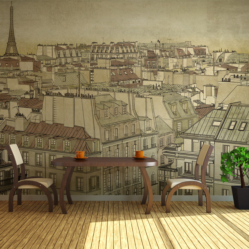 East Urban Home Goodbye Paris! Wall Mural | Wayfair