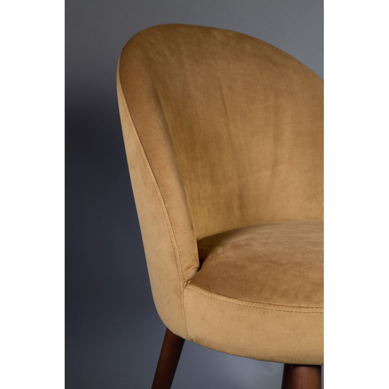 Dutchbone Velvet Upholstered Side Chair | Wayfair