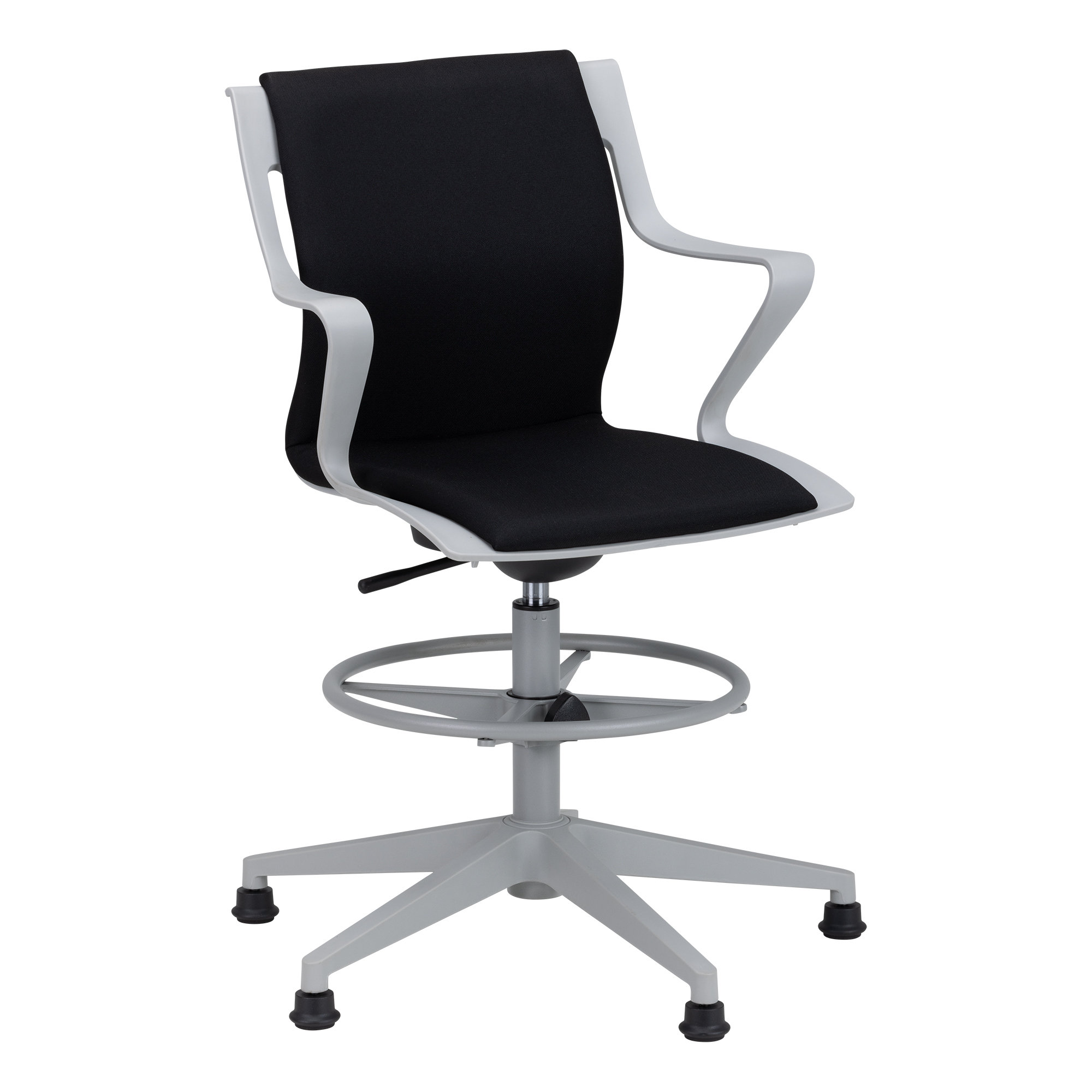 Learniture Cascade Adjustable-Height Mobile Drafting Chair With Foot ...