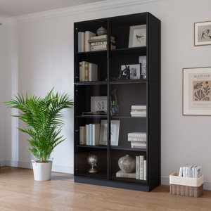 Ivy Bronx Display Cabinet, 5 Tier Display Case With 4 Glass Doors | Wayfair