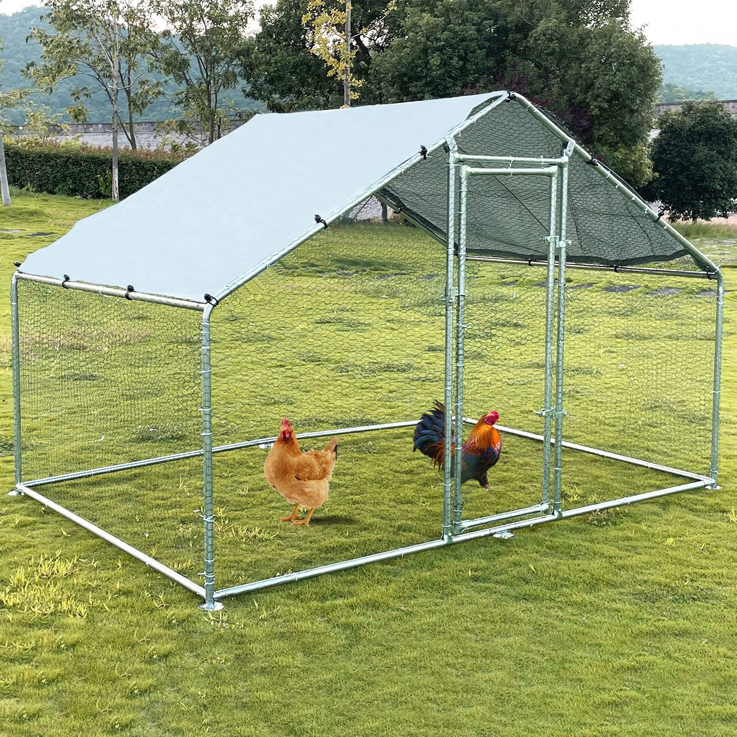 Tucker Murphy Pet™ Deashley Chicken Coop Walk-in Poultry Cage Pen Dog ...