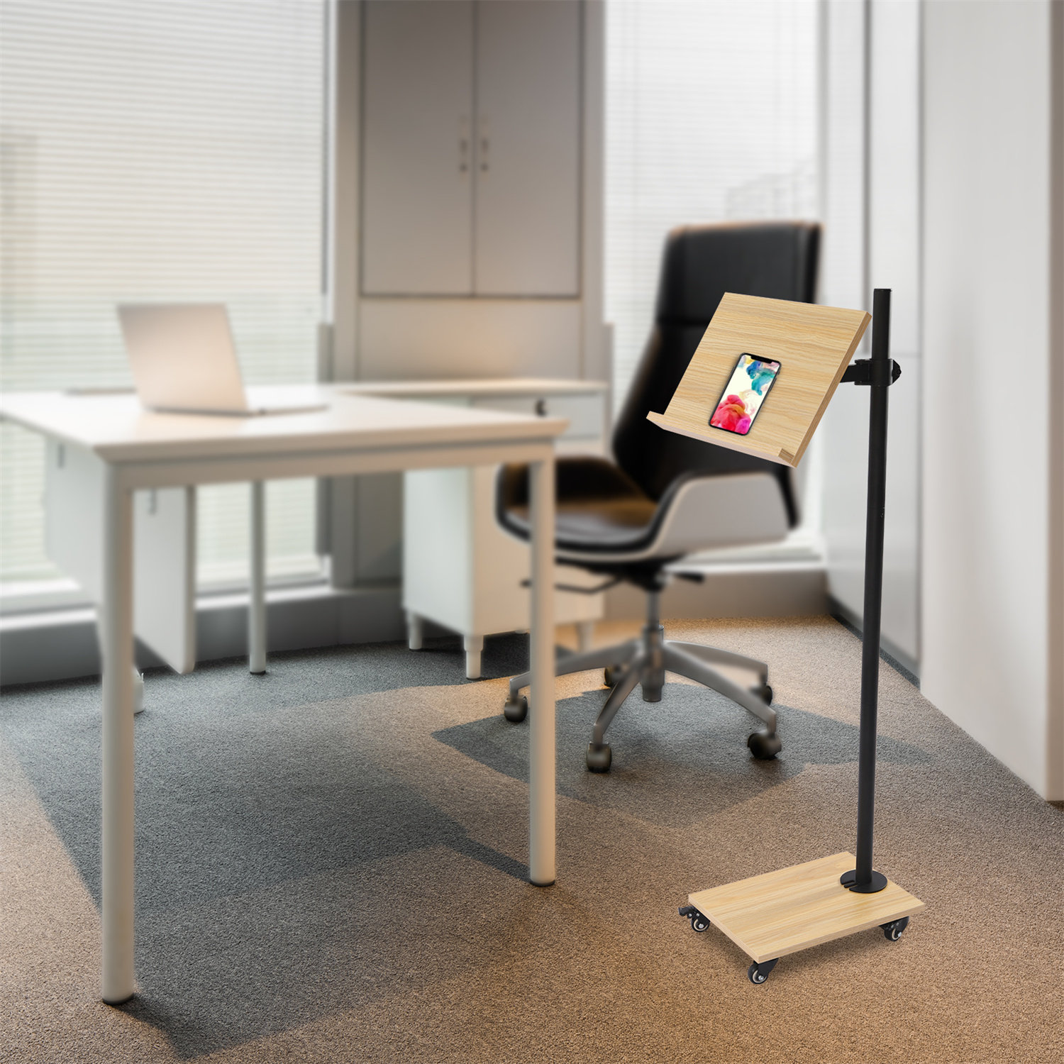 YINXIER Rolling Book Stand for Reading Book Cart | Wayfair