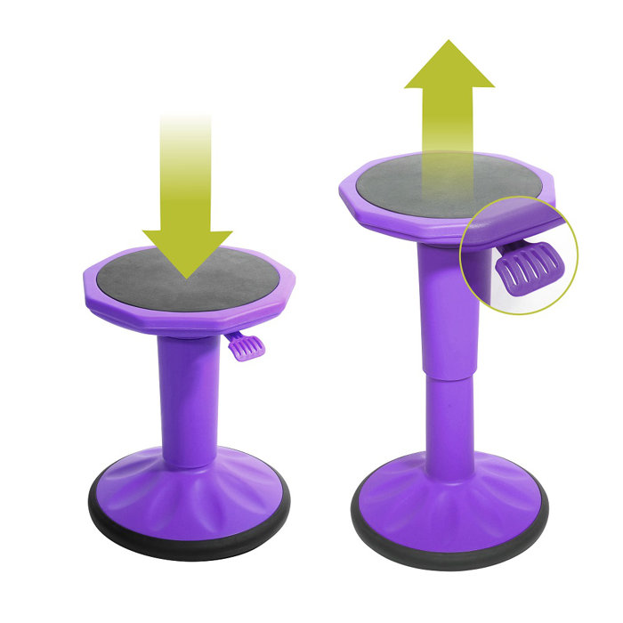 Inbox Zero Adjustable Height Active Stool with & Reviews | Wayfair