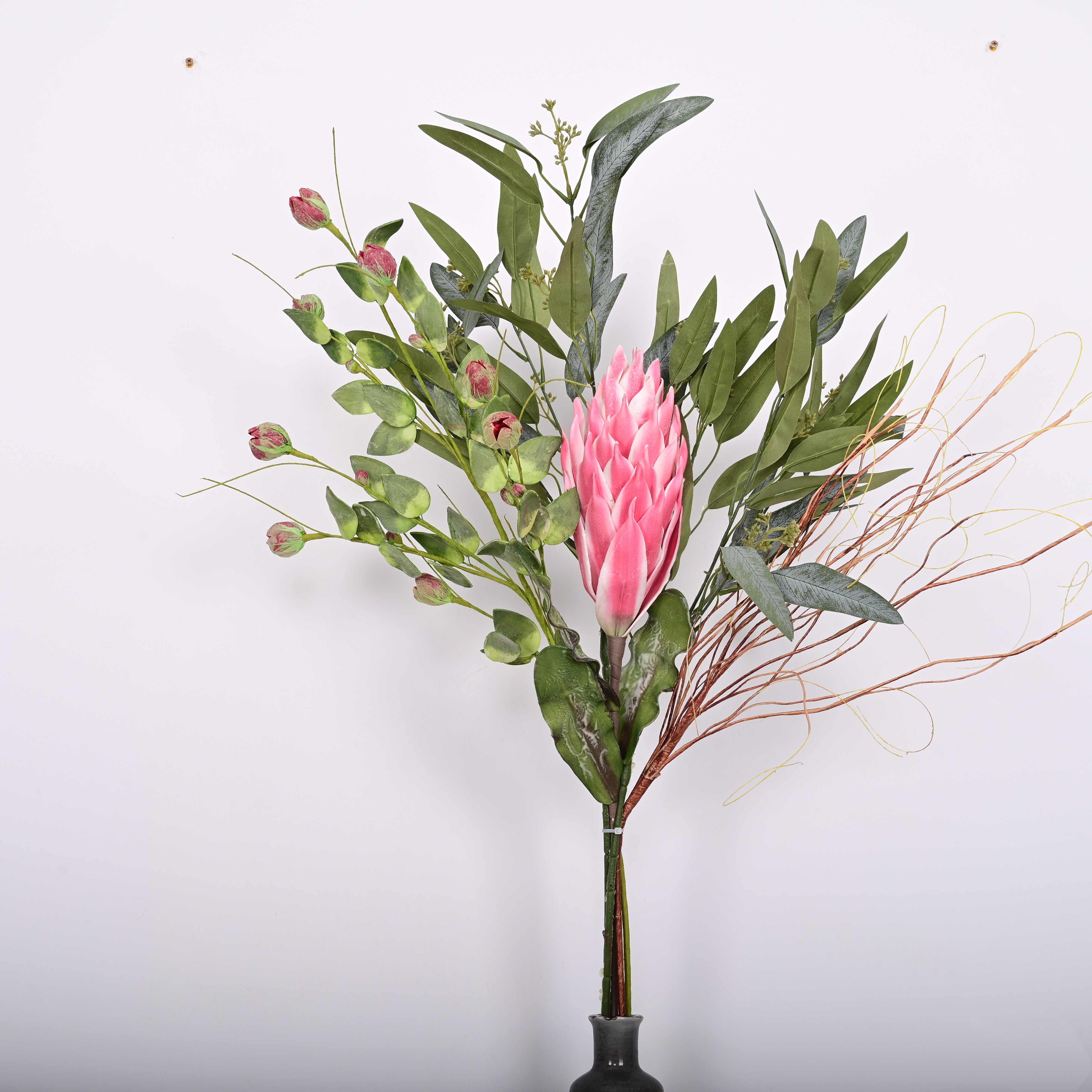 Ophelia & Co. Artificial Farmhouse King Protea Floral Arrangement ...