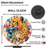 Dakota Fields 10" Round MDF Wall Clock with Silent Quartz Movement and ...