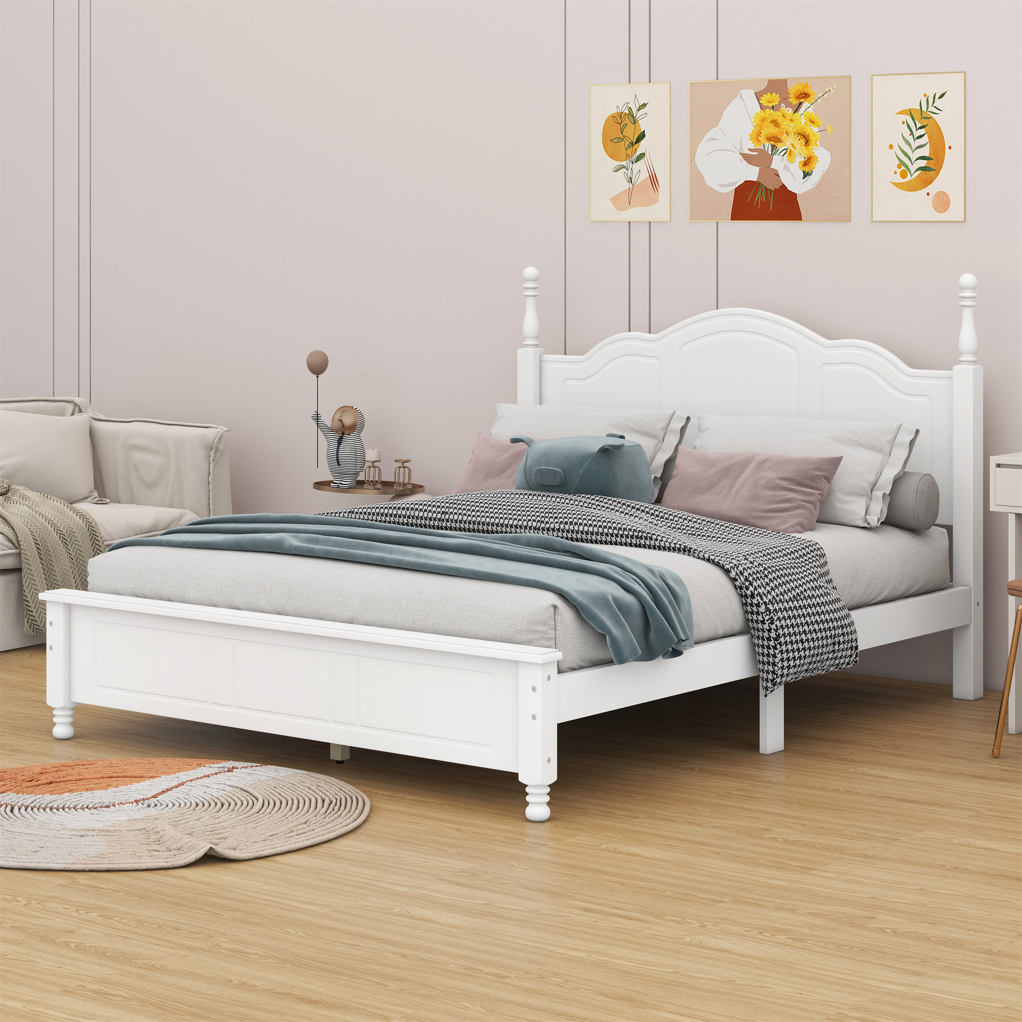 Lark Manor™ Wood Platform Bed Frame With Wooden Slat Support | Wayfair