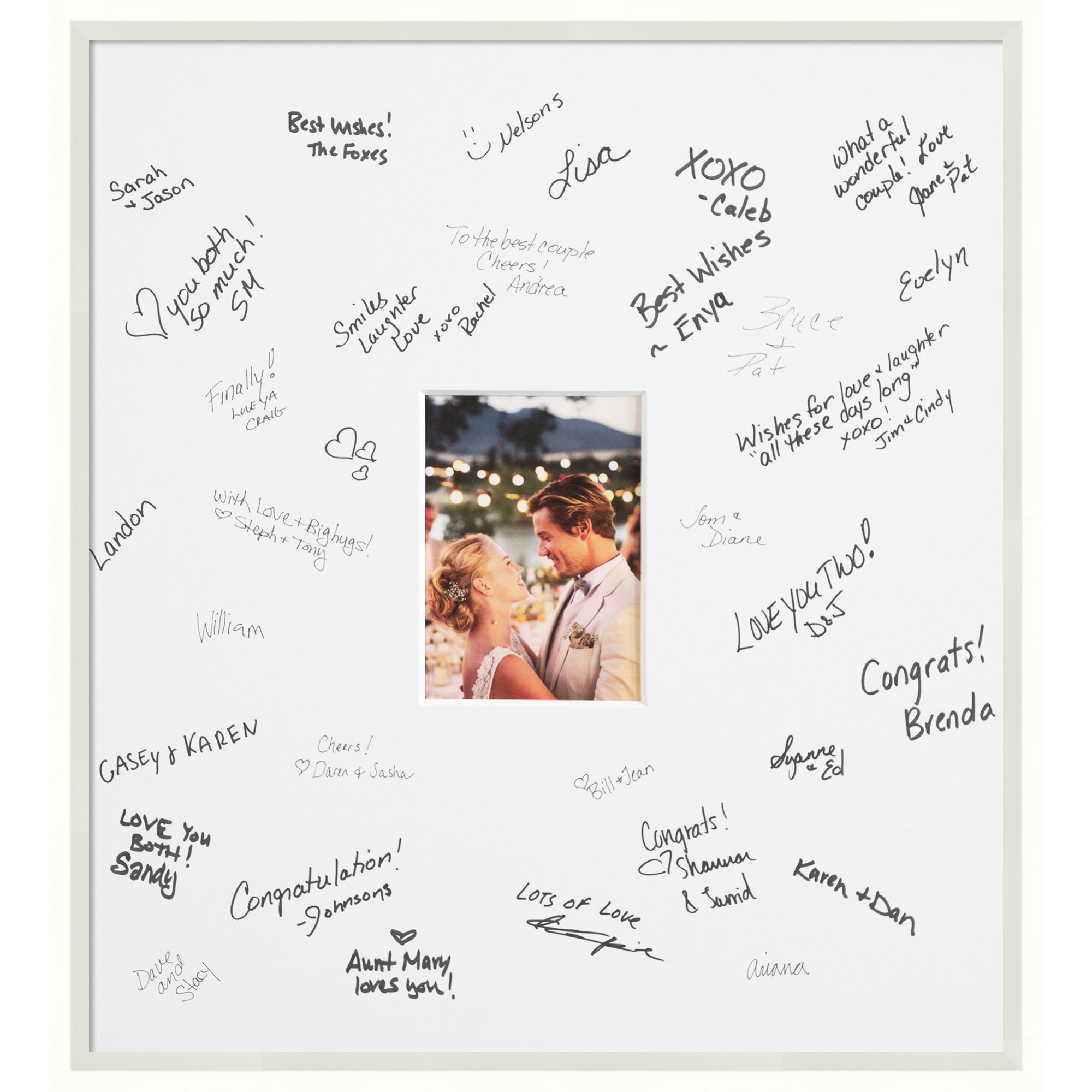 Hokku Designs Lucie Signature Mat Picture Frame, Photo Frame Wedding ...