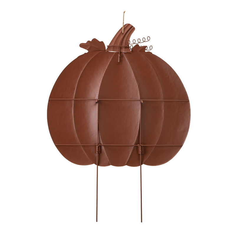 Jetlink Crafts Big And Bold Fall Autumn Metal Pumpkin Yard Stake ...