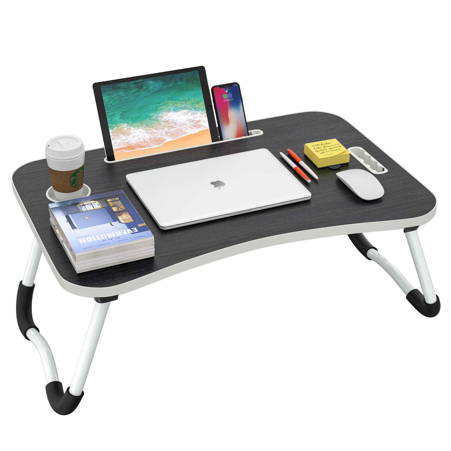 Latitude Run® Adjustable Folding Laptop Bed Desk - Ergonomic, Portable ...
