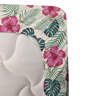 Ambesonne Tropical Sheet Set Palm Monstera Hibiscus Art Pastel Pink and ...