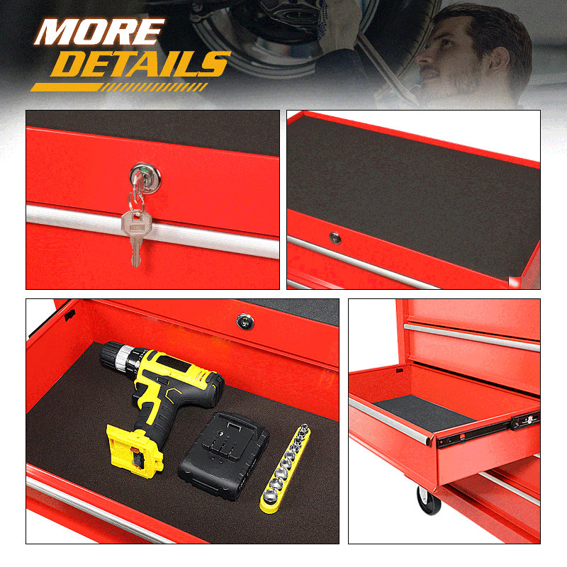 WFX Utility™ 5-Drawer Locking Rolling Tool Chest Heavy-Duty 440 Lbs ...