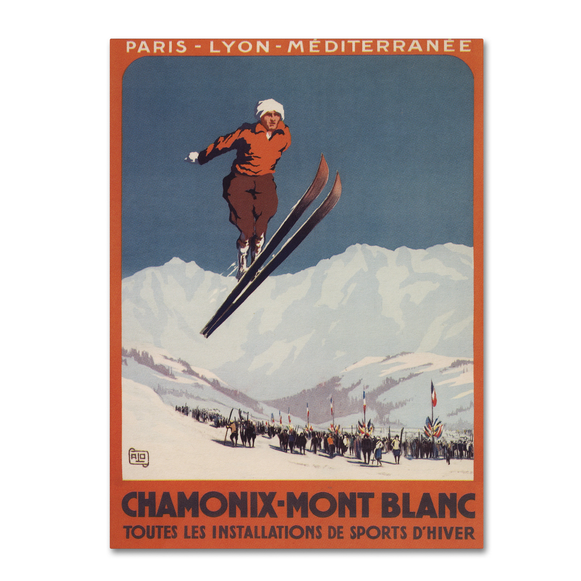 Trinx Kadey Travel Poster 29' Vintage Advertisement on Canvas | Wayfair