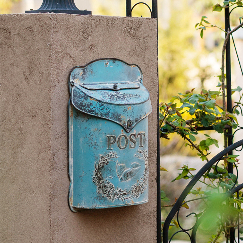 Rustic Reach Metal Wall Mounted Mailbox | Wayfair