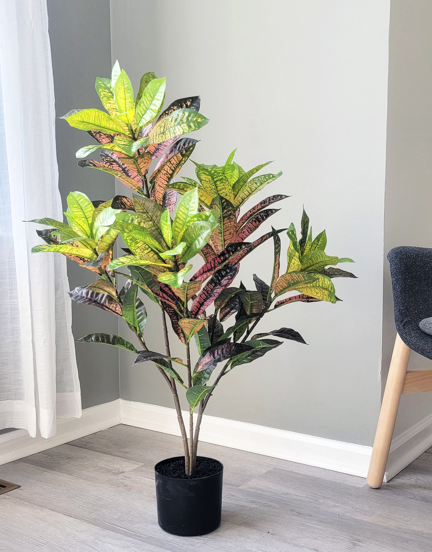 Primrue Real touch Artificial Croton Tree in Pot & Reviews - Wayfair Canada