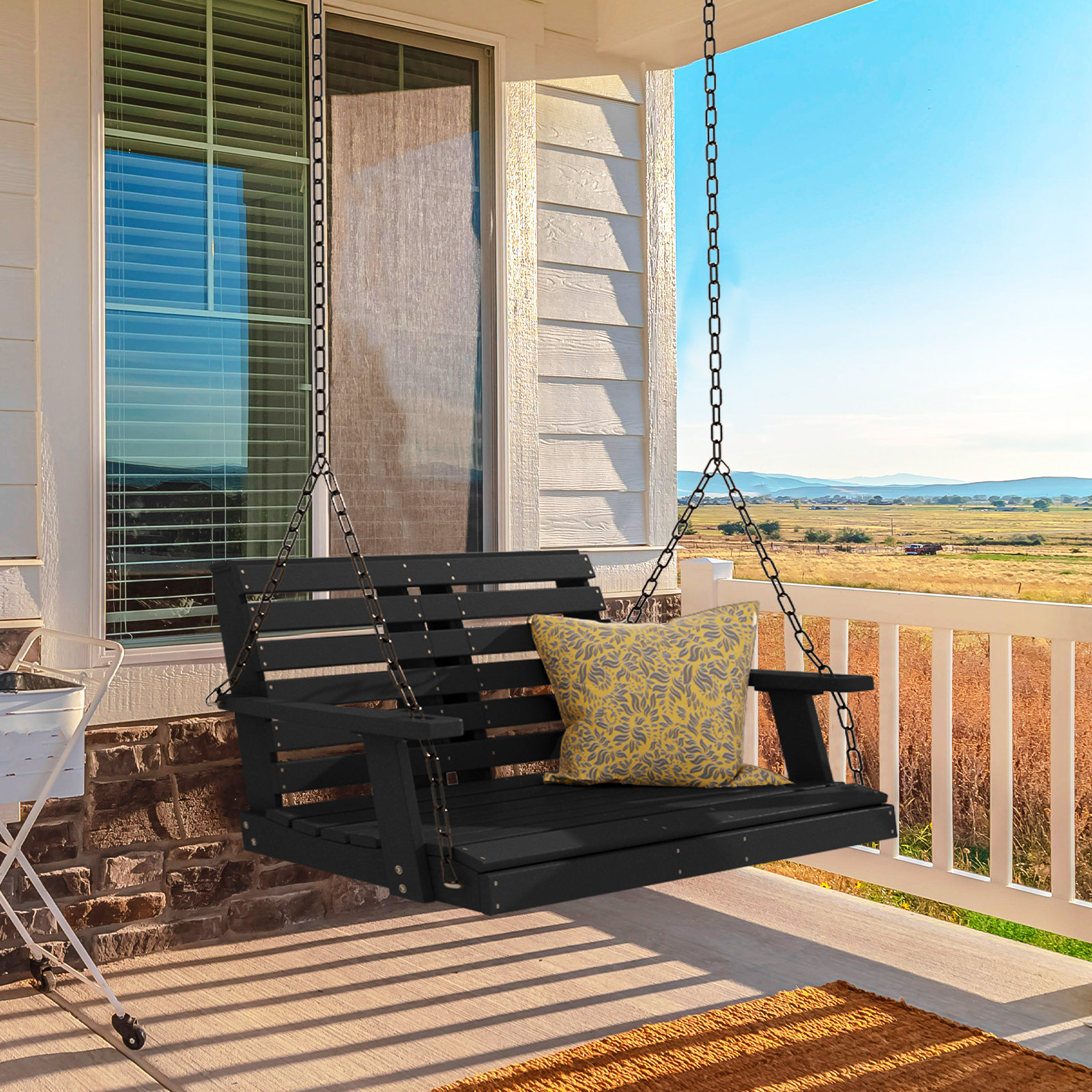 Rosecliff Heights HDPE Porch Swing & Reviews | Wayfair