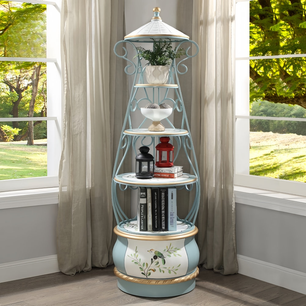 marlao American-style Country Multi-layer Display Cabinet | Wayfair