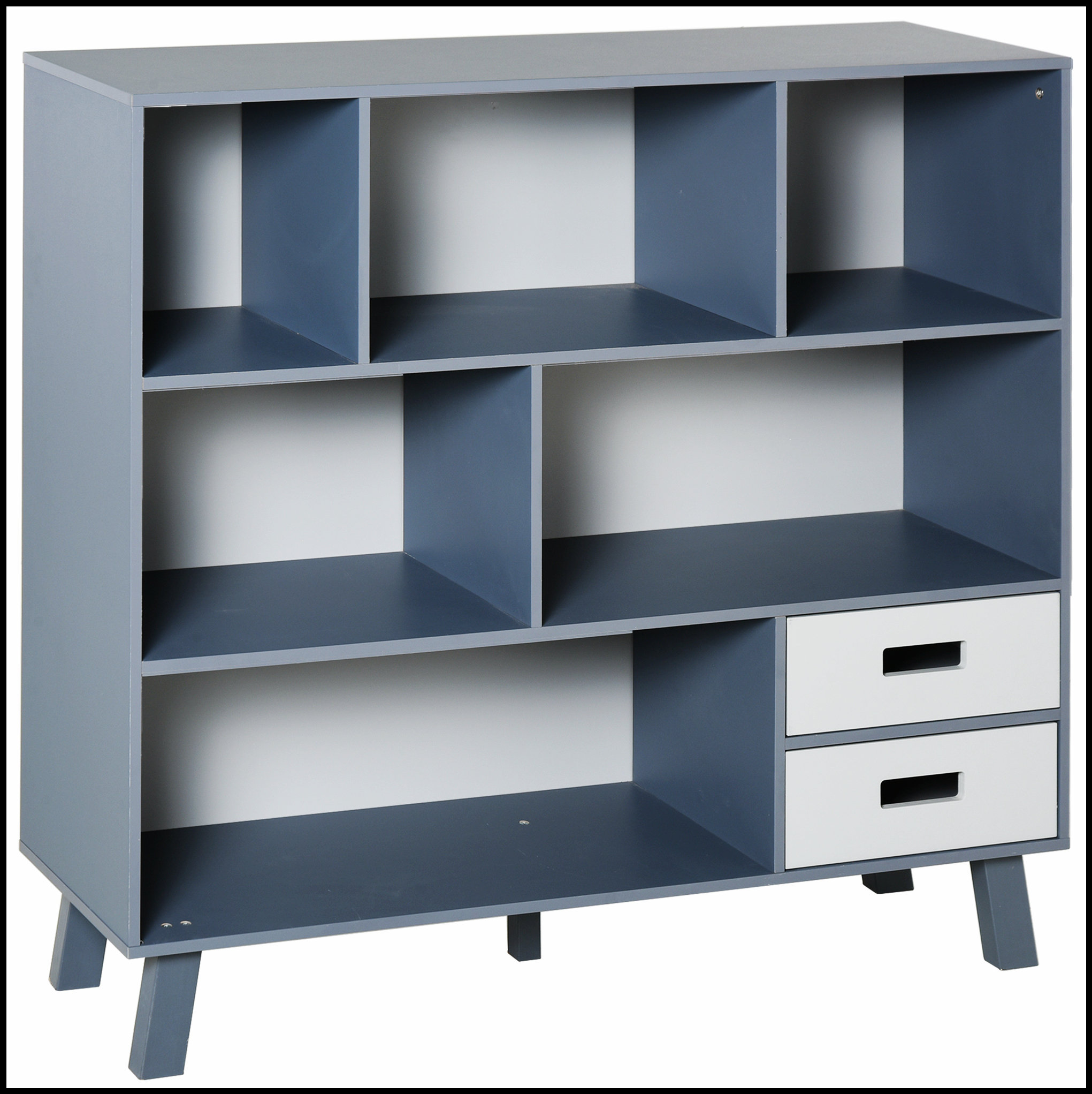 Isabelle & Max™ 3-Tier Child Bookcase with Open Shelves and Drawers ...