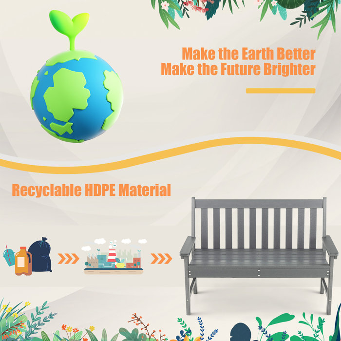 Lark Manor Aninye Outdoor Bench | Wayfair