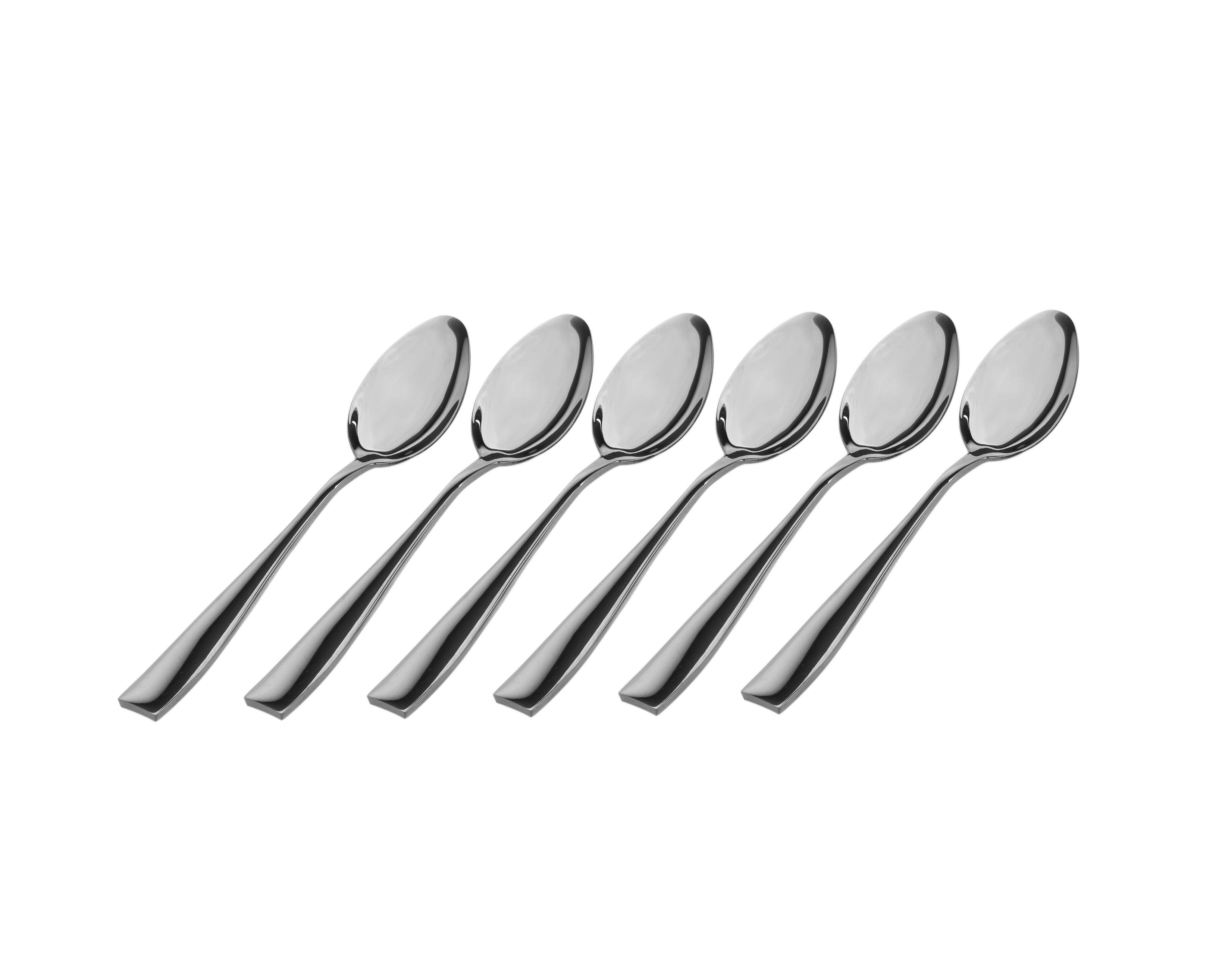 Godinger Silver Art Co Clovis 18/0 Stainless Steel Appetizer Spoons Set ...