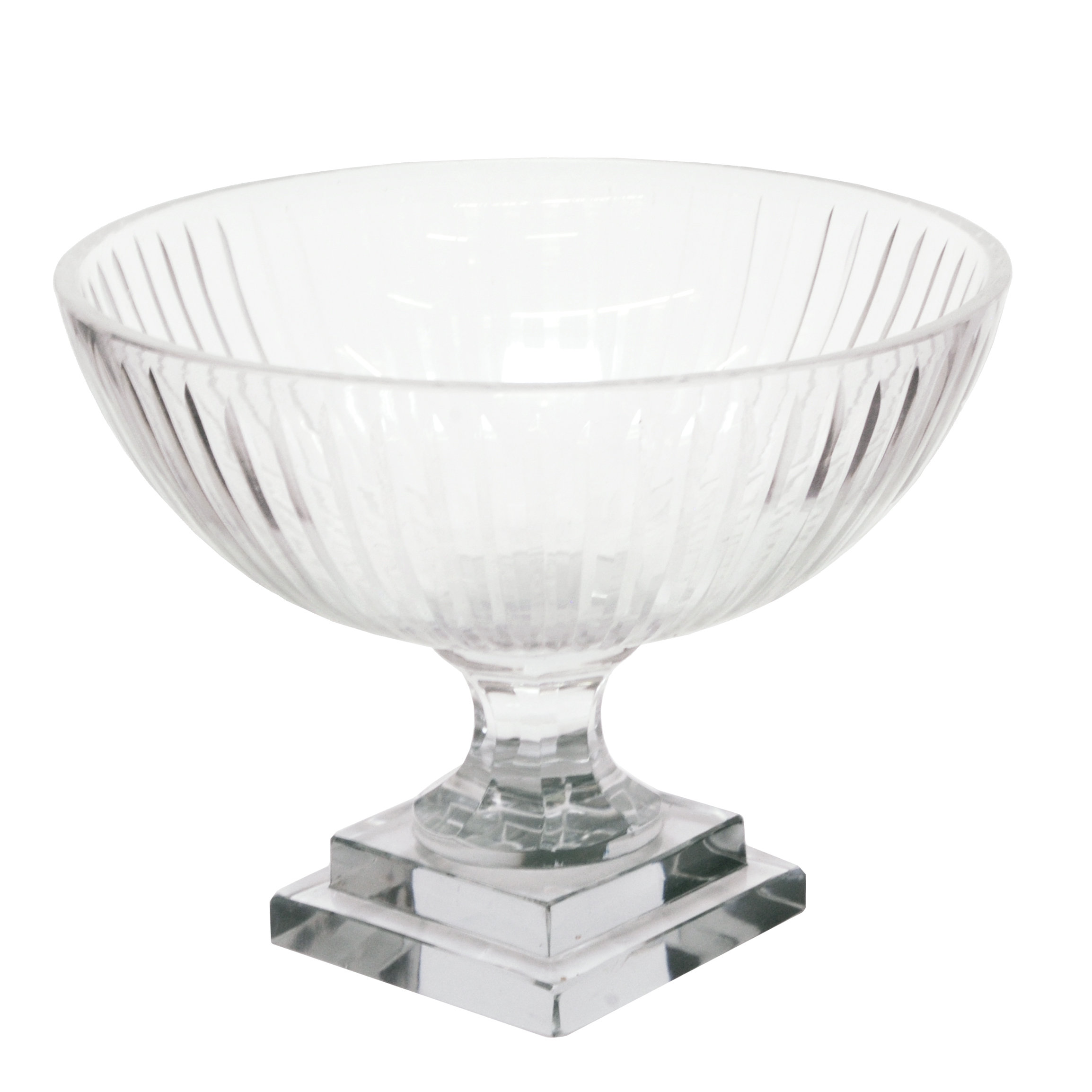 Alcott Hill Jimison Glass Modern Decorative Bowl in Clear | Wayfair