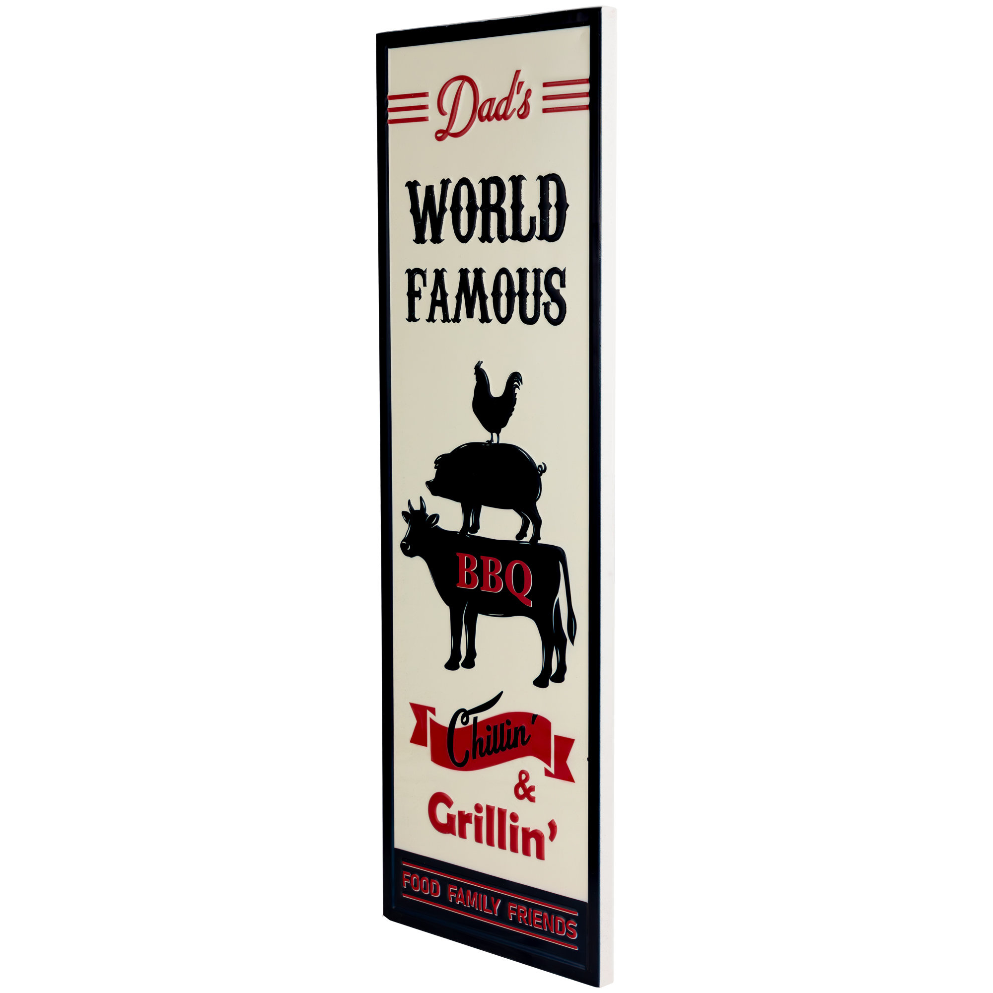 Northlight Seasonal Dad's World Famous BBQ Metal Wall Sign - 23 ...