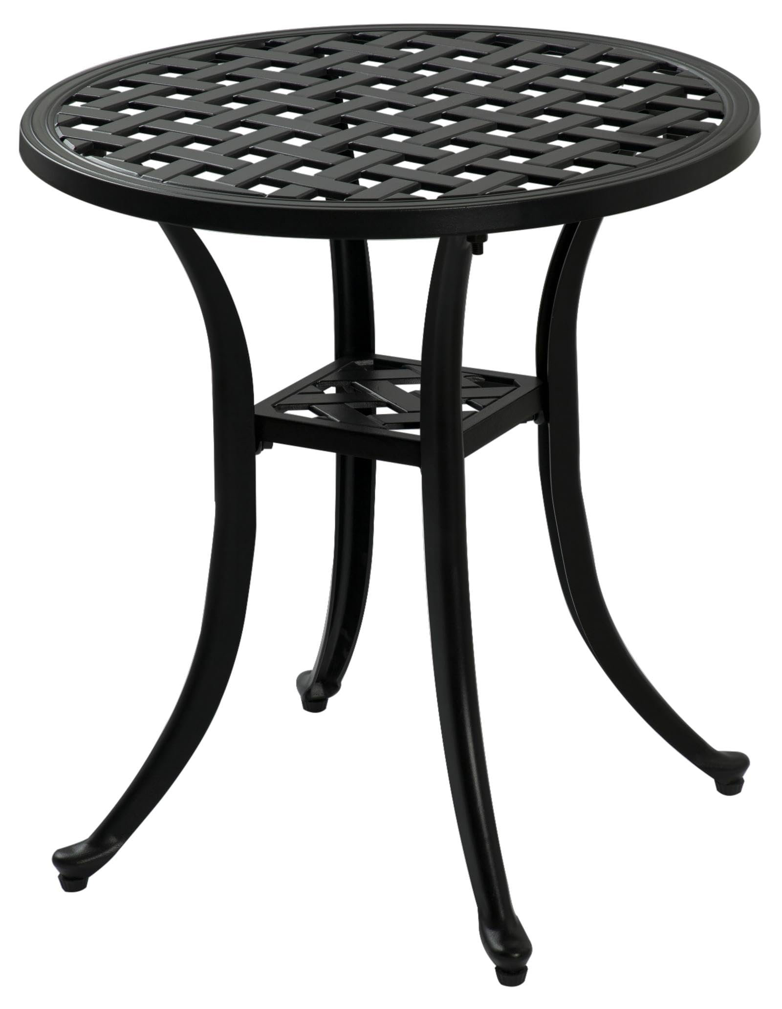 Latitude Run® Outdoor Cast Aluminum Side Table End Table For Patio ...