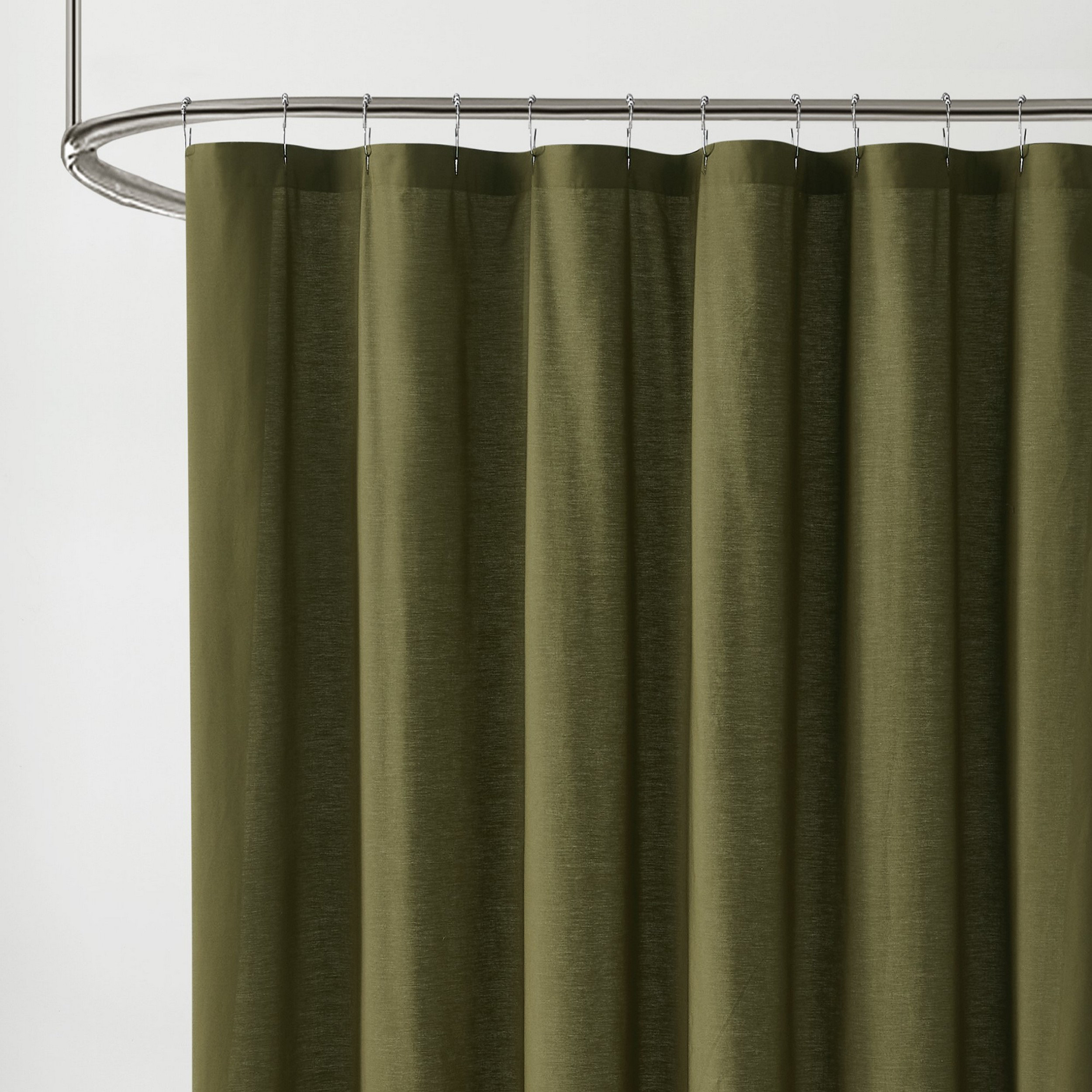 Ebern Designs Solid Cotton Percale Shower Curtain & Reviews - Wayfair ...
