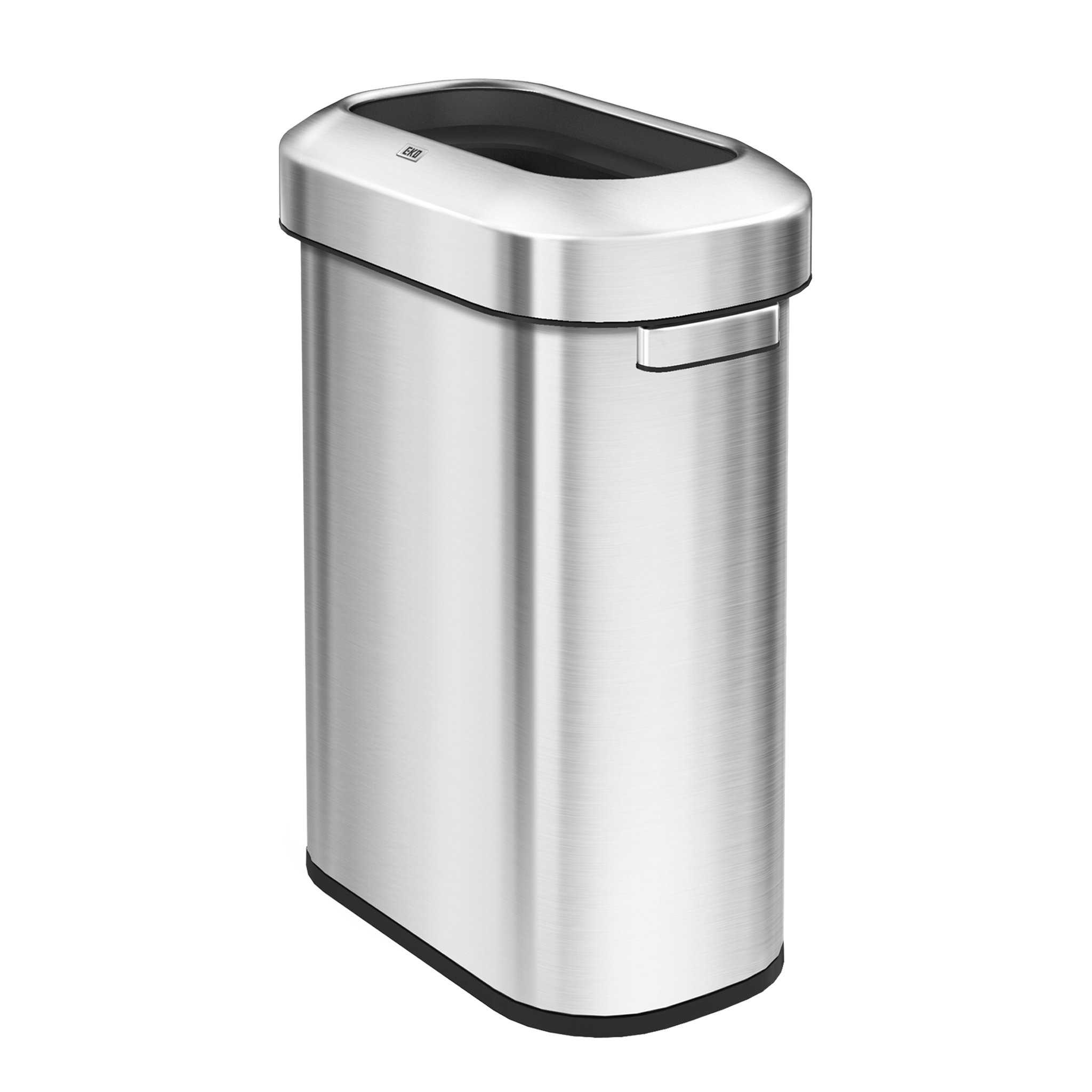EKO Urban 16 Gallon Slim Open Top Trash Can With Wide Opening ...