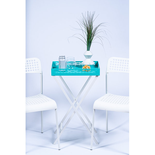 Wrought Studio™ Crus Breeze Block Butler Table | Wayfair