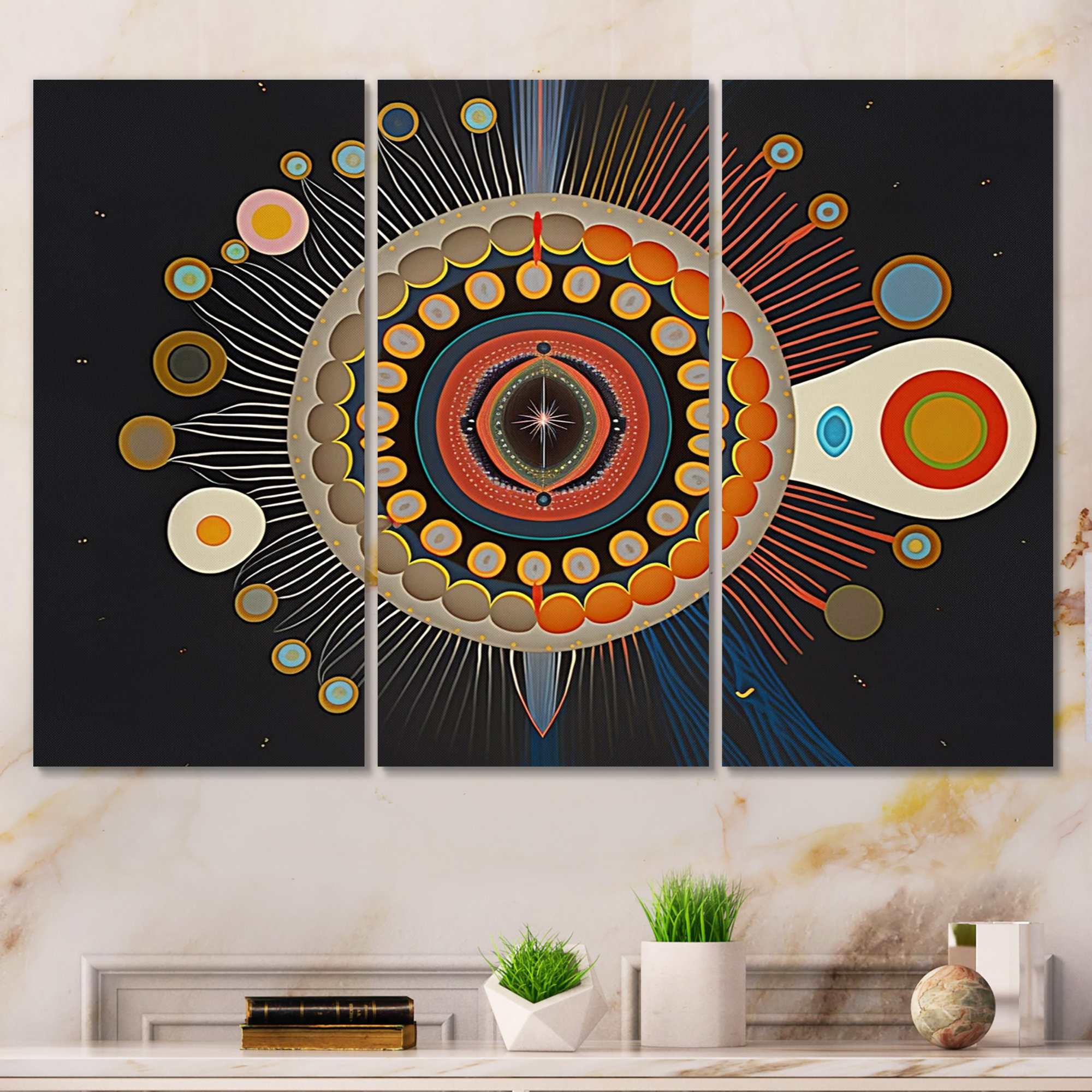 Bungalow Rose Mystic Wisdom Spiritual Abstract Geometrics VI - Modern ...