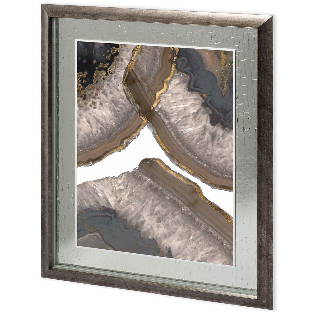 Mercana Custom Neutral Agates II Framed On Paper Print | Wayfair