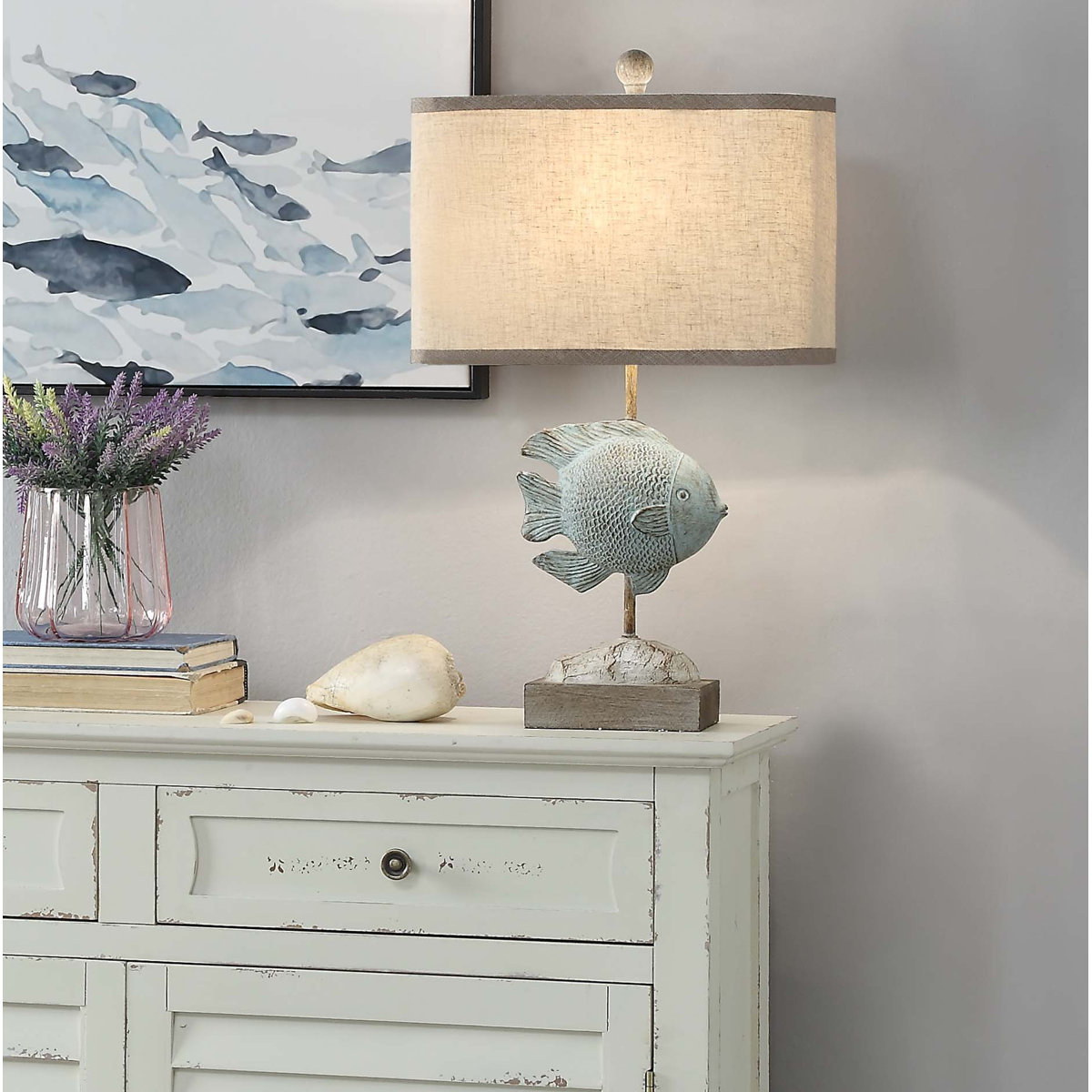 Rosecliff Heights Polyresin Table Lamp & Reviews | Wayfair