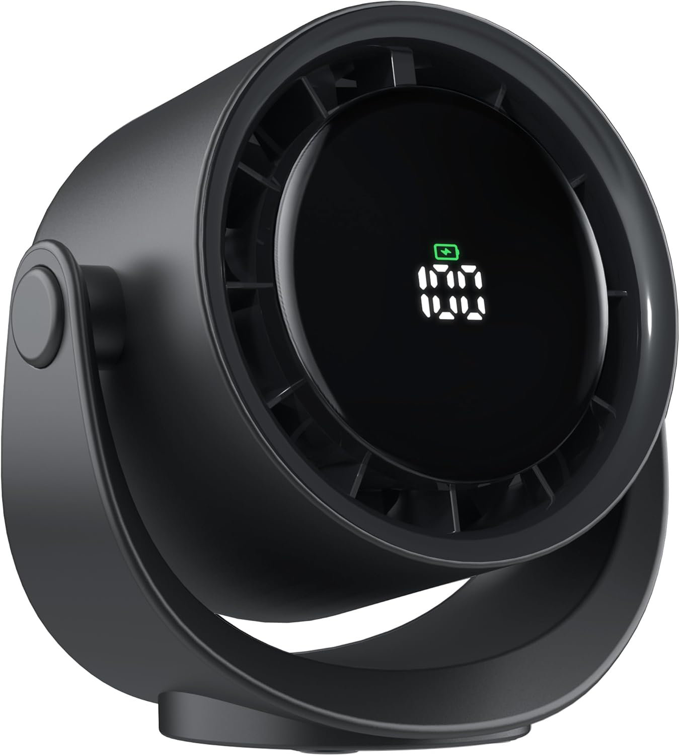 AirPartyPros Portable Desk Fan - 5 Speed Rechargeable Battery Operated ...