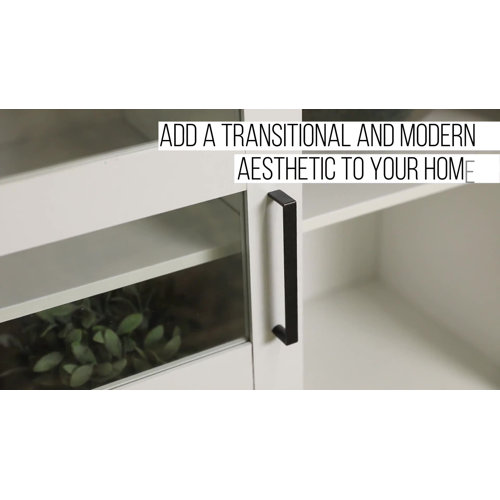 Gracie Oaks Stotfold 32'' Sliding Glass Door Accent Server & Reviews ...