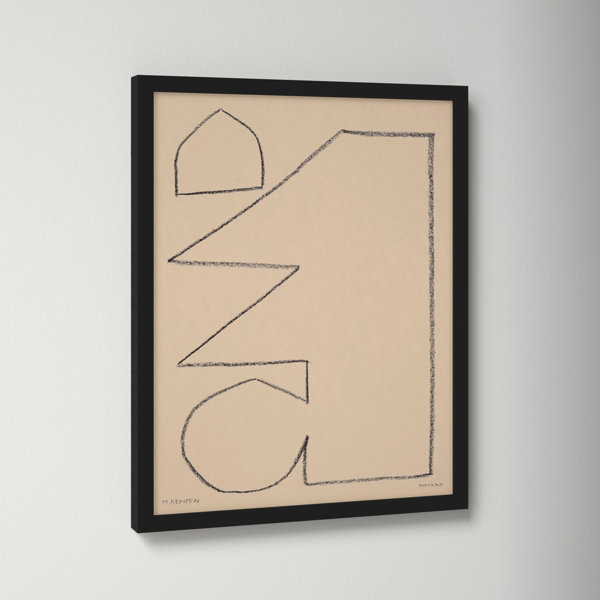 AllModern Freya Outlines 10 Framed On Paper by Michael Kempen Print ...