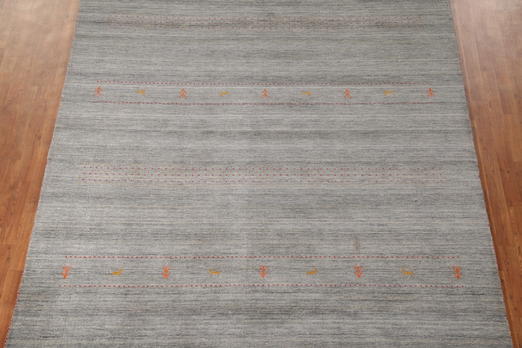 Isabelline Striped Tribal Gabbeh Oriental Area Rug 8x10 | Wayfair