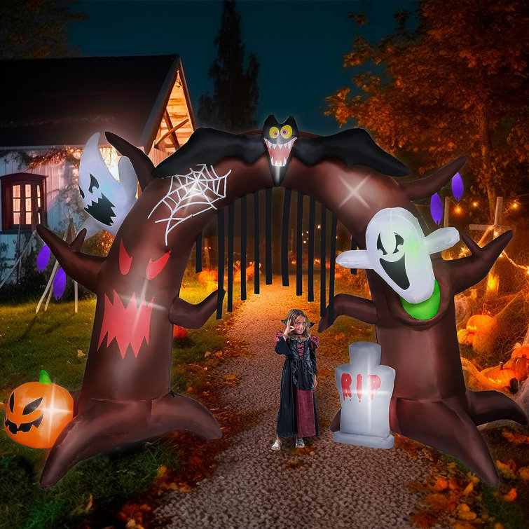 The Holiday Aisle® 15FT Giant Halloween Inflatable Large Archway Arch ...
